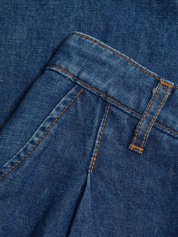 TWP Greene St Cotton-linen Wide-leg Pants