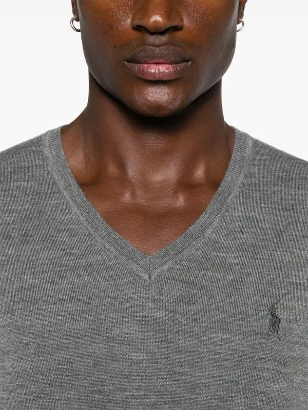 Polo Ralph Lauren Polo Pony-embroidered Sweater - Grey