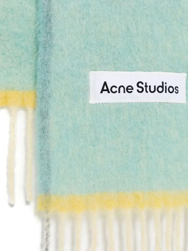 Acne Studios Fringed Scarf - Blue