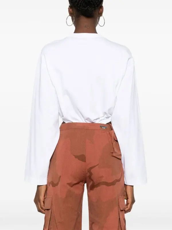 Y/Project Logo-Print Bodysuit In White - 57% Off | Editorialist
