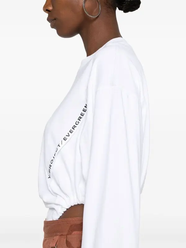 Y/Project Logo-Print Bodysuit In White - 57% Off | Editorialist