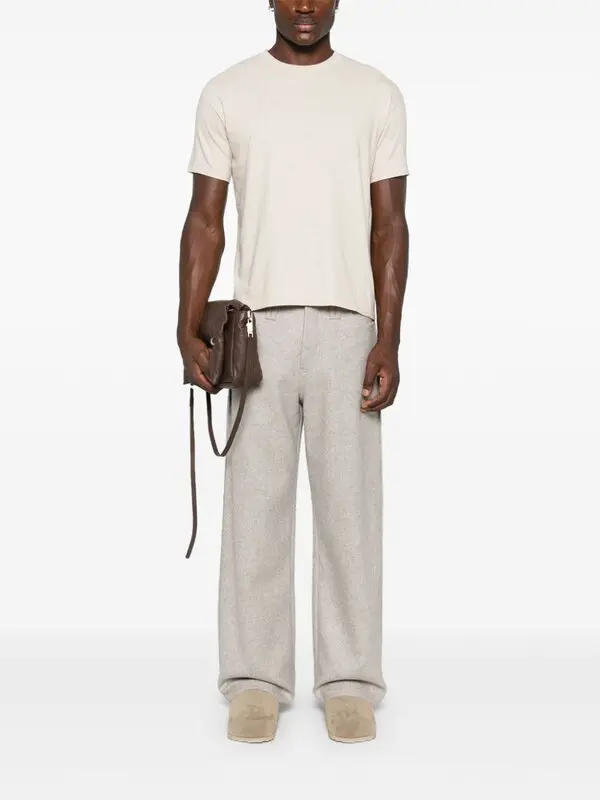 Auralee Seamless Crew-neck T-shirt - Neutrals