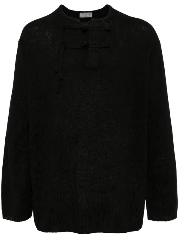 Yohji Yamamoto Button Up Wool Jumper