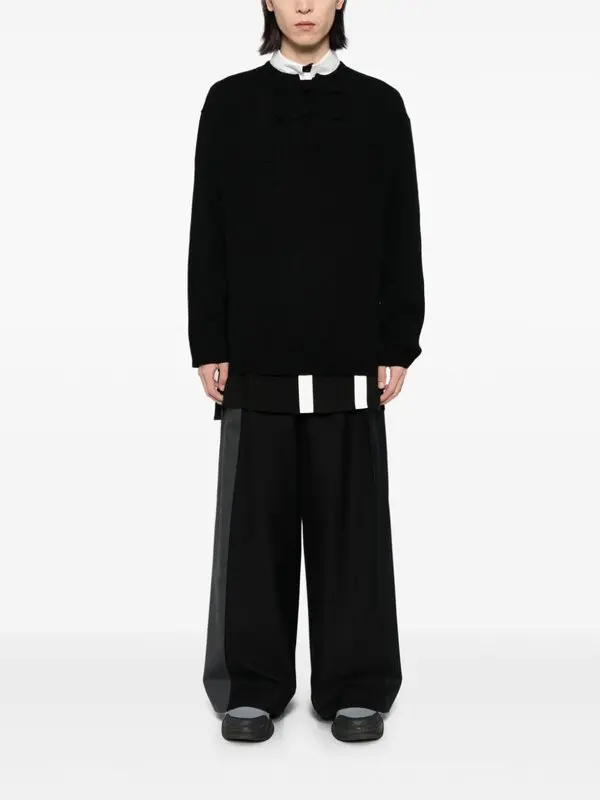 Yohji Yamamoto Button Up Wool Jumper
