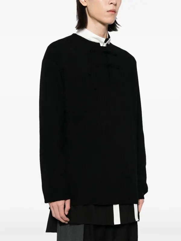 Yohji Yamamoto Button Up Wool Jumper