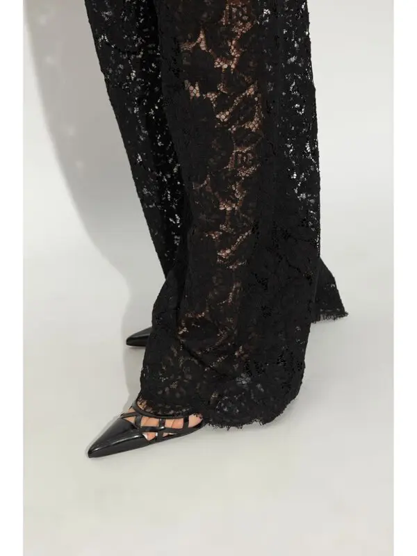 Dolce & Gabbana 75mm Slingback Leather Pumps - Black