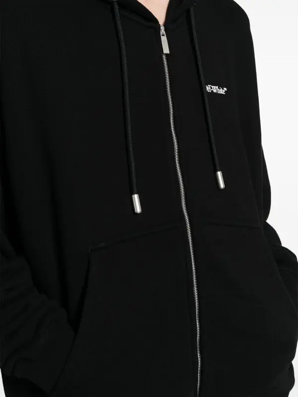 Off-White Graphic Print Zip Up Jacket