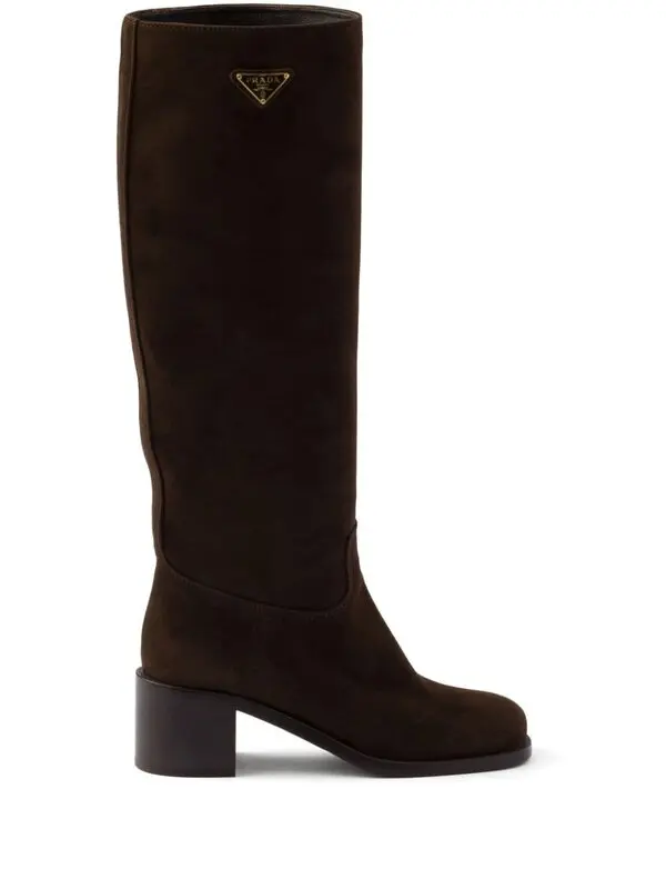 Prada 55mm Suede Boots
