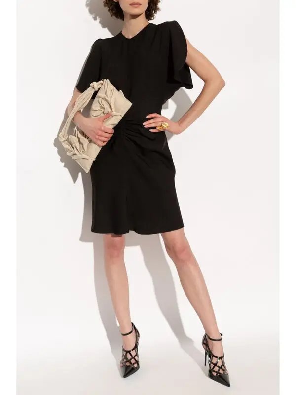 Victoria Beckham Gathered-detail Mini Dress