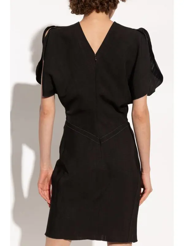 Victoria Beckham Gathered-detail Mini Dress