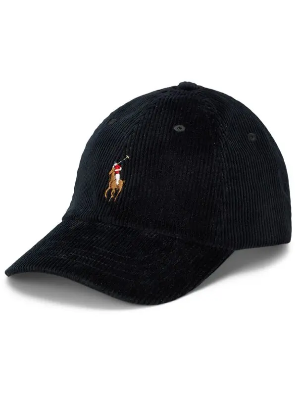Ralph Lauren Corduroy Baseball Cap - Black