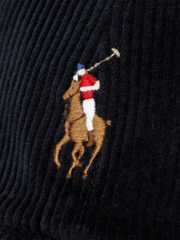Polo Ralph Lauren Corduroy Baseball Cap - Black