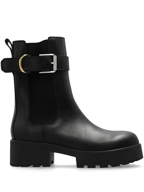Givenchy Buckled Leather Boots