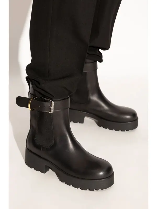 Givenchy Buckled Leather Boots