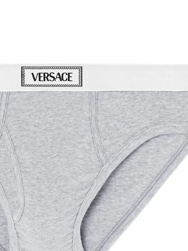 Versace 90s Logo Briefs - Grey