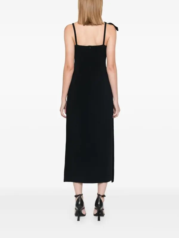 David Koma Satin-bow Midi Dress
