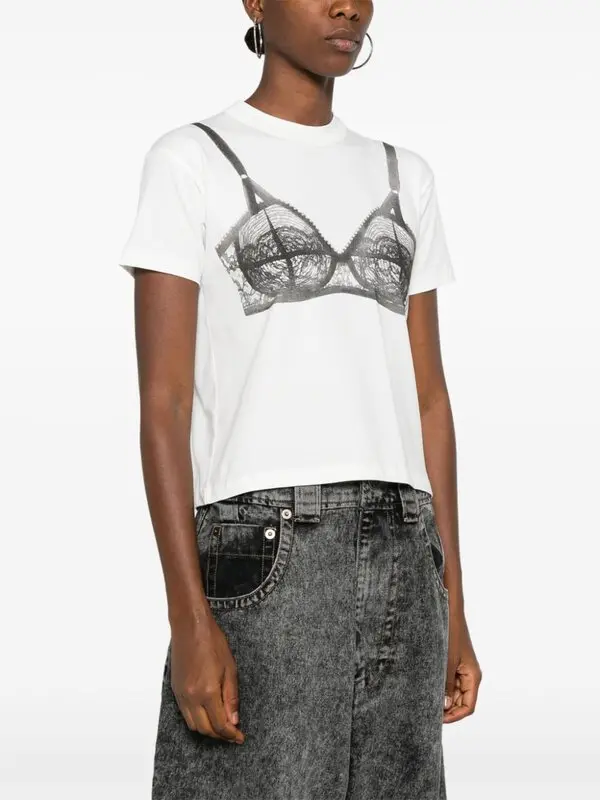 Vaquera Bra-printed T-shirt - White | Editorialist