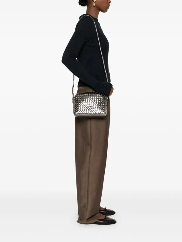 Dragon Diffusion Chunky Fellini Cross Body Bag - Silver