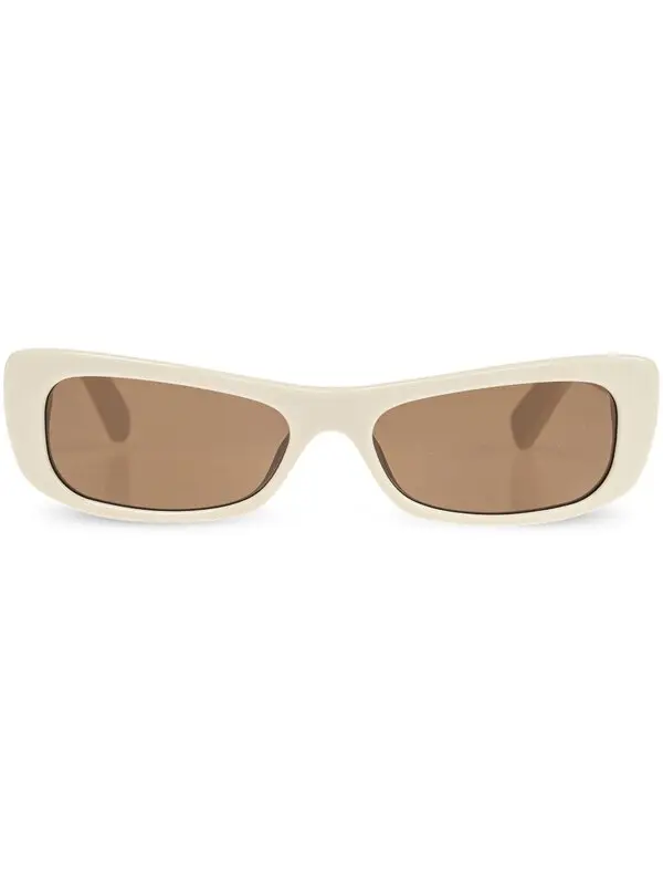 Jacquemus X Linda Farrow Les Lunettes Carino Sunglasses - Neutrals