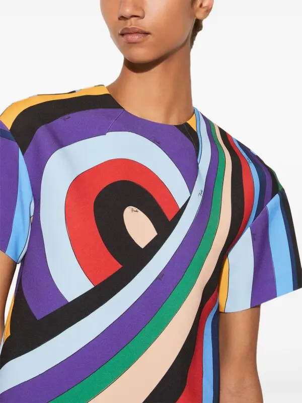 Emilio Pucci Iride-print Top - Blue