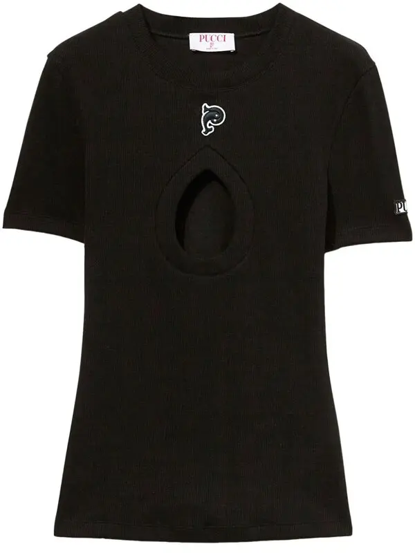 EMILIO PUCCI ロゴTシャツ S ブラック ブルー系 Supreme x Emilio Pucci Box Logo T-Shirt | Black | FARFETCH