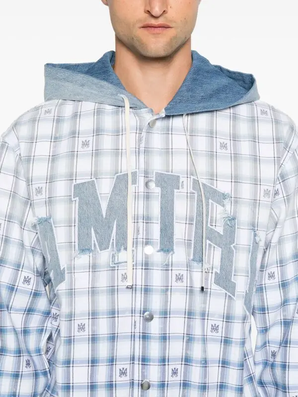 Amiri Logo Patch Flannel Shirt