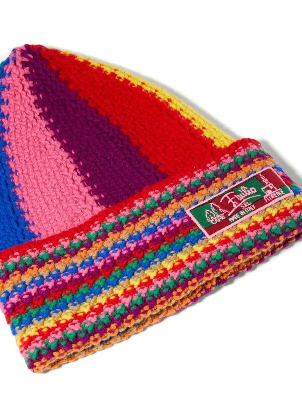 Emilio Pucci Red and Multicolor Beanie Logo Beanie – PUCCI Online Store main image 2