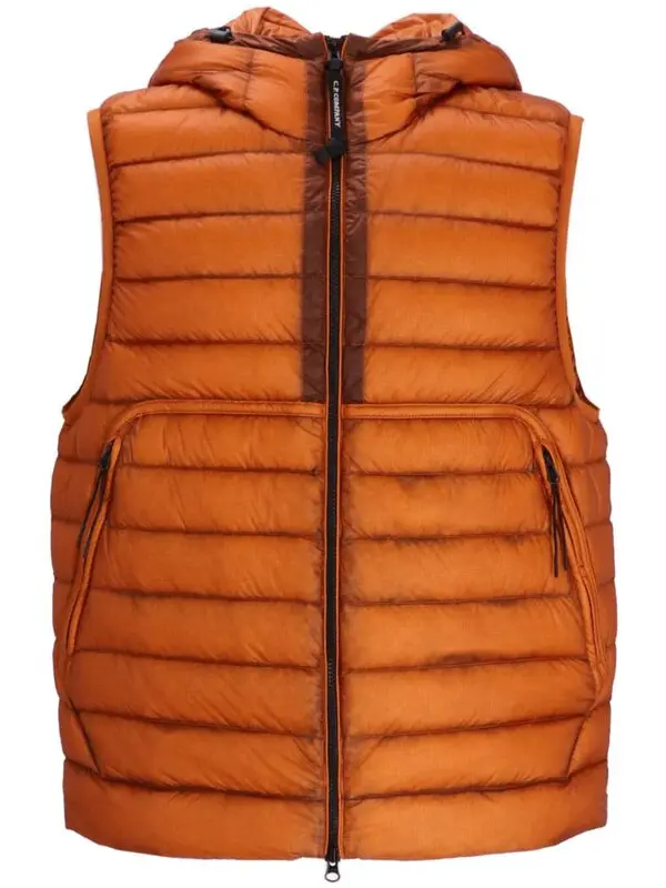 C.P. Company Padded Goggles-Detail Vest In Orange - 63% Off