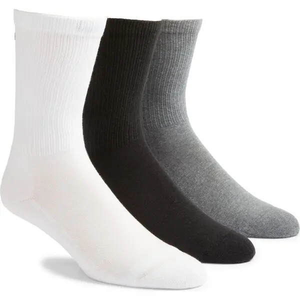 BN3TH 3-pack Classic Crew Socks - Black/grey/white 3 Pack