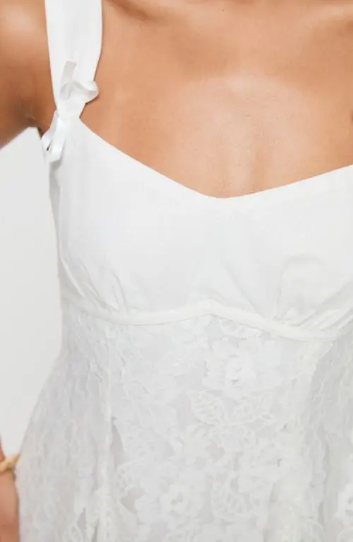 lace bodice wedding dress LACE MERMAID WEDDING DRESS White / 16 main image 0