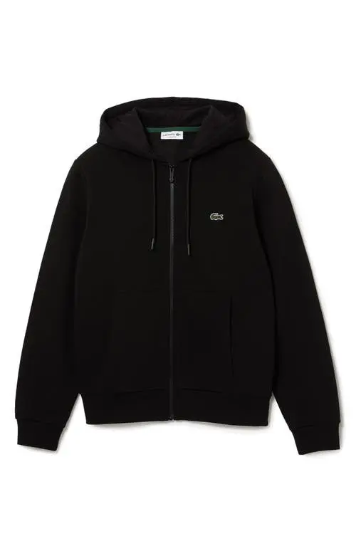 Lacoste Zip-up Fleece Hoodie - Noir