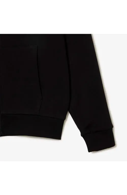 Lacoste Zip-up Fleece Hoodie - Noir