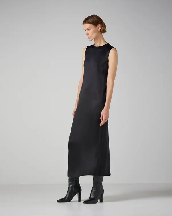 Veronica De Piante Alessia Dress In Washed Silk