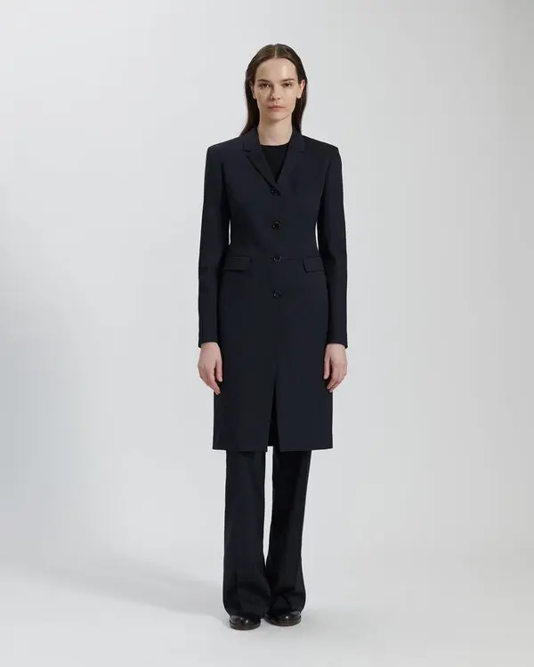 Veronica De Piante Manon Coat - Navy