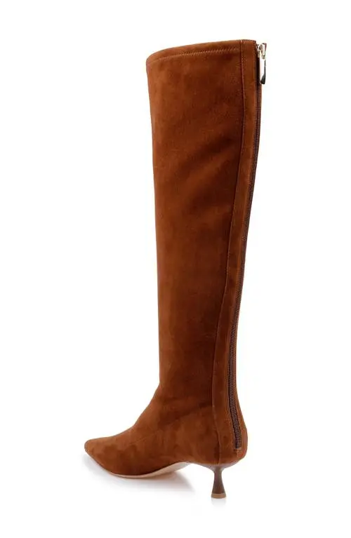 L'Agence Emilie Knee High Boots - Buckskin Suede