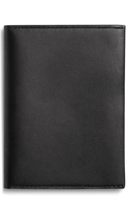 Shinola Leather Passport Holder - Black
