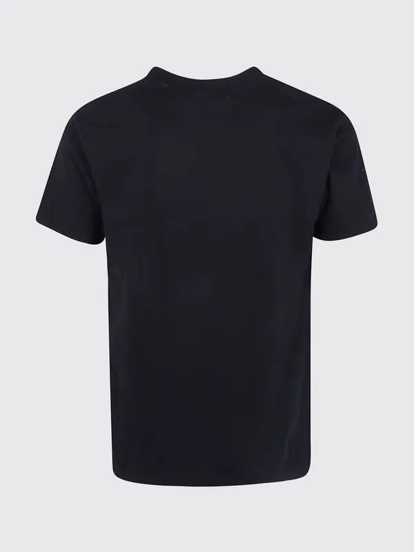 Play Comme Des Garcon Crewneck Cotton T-shirt With An Embroidered Logo - Black