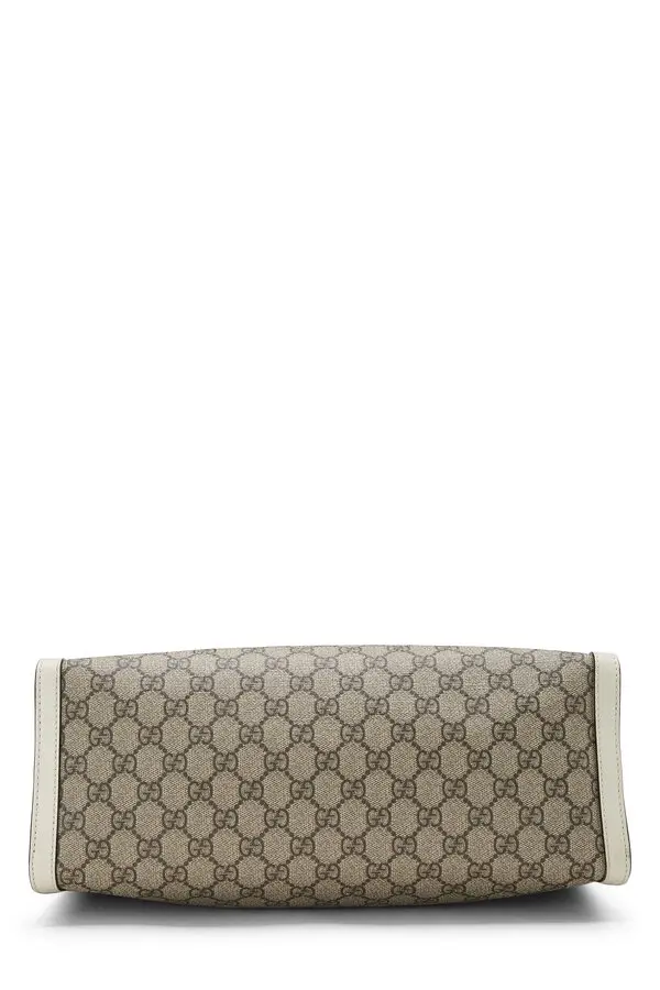 Gucci Original Gg Supreme Canvas Padlock Shoulder Bag - Beige