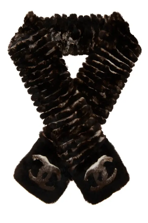 Chanel Fur Muffler - Brown