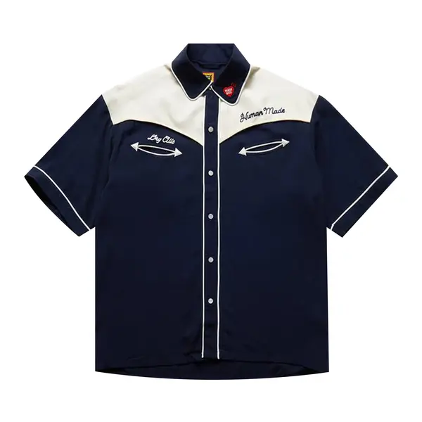 HUMAN MADE Western Short-sleeve Shirt 'navy