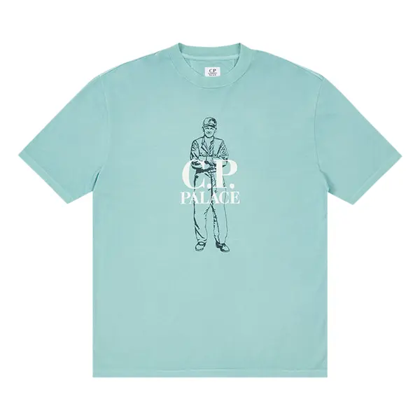 PALACE X C.p. Company Logo T-shirt - Blue