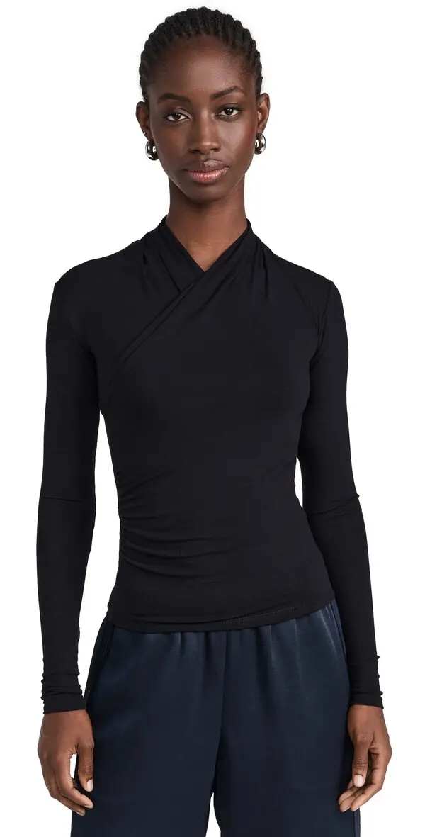 Vince Fixed Wrap Top