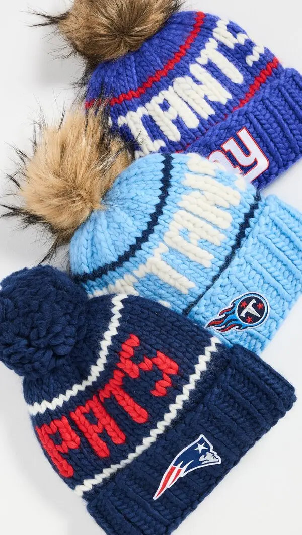 Lele Sadoughi Bills Beanie - Royal Blue | Editorialist display picture 2