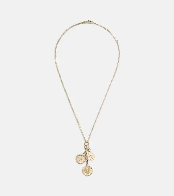 FOUNDRAE 18kt Yellow Pendant Necklace With Diamonds - Gold