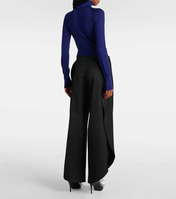 Alaïa Wool Grain De Poudre Balloon Pants