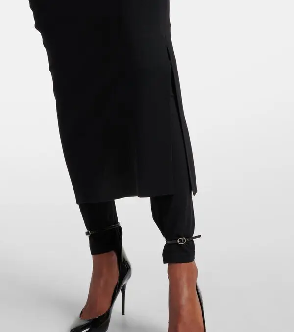 Alaïa Ruched Wool-blend Skirt Pants