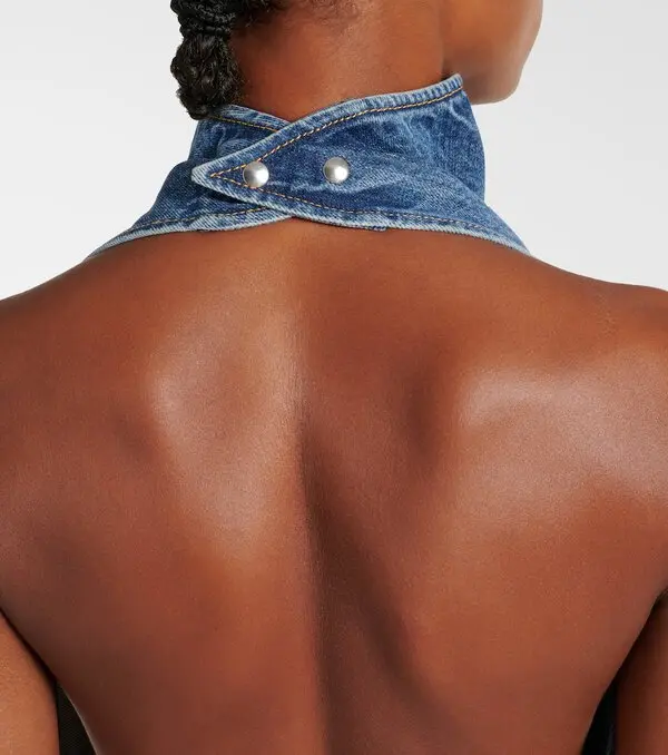 Alaïa Caped Denim Top