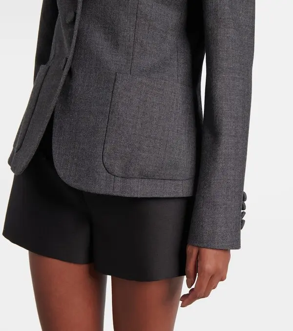 Gucci Double G Belted Wool Blazer
