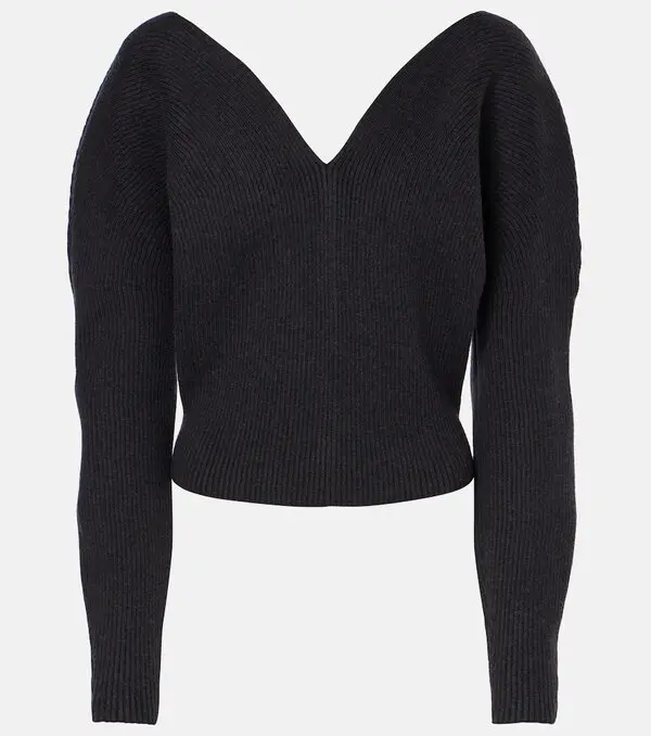 Alaïa Wool-blend Sweater - Black