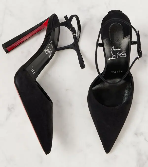 CHRISTIAN LOUBOUTIN Condora Riviera 100 Slingback Pumps - Black
